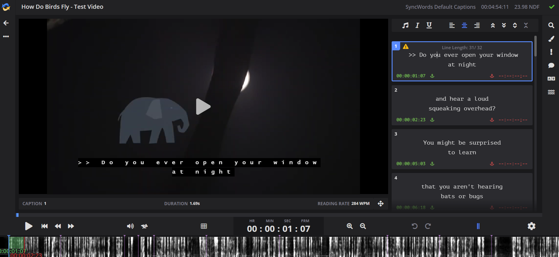 SyncWords Terminology